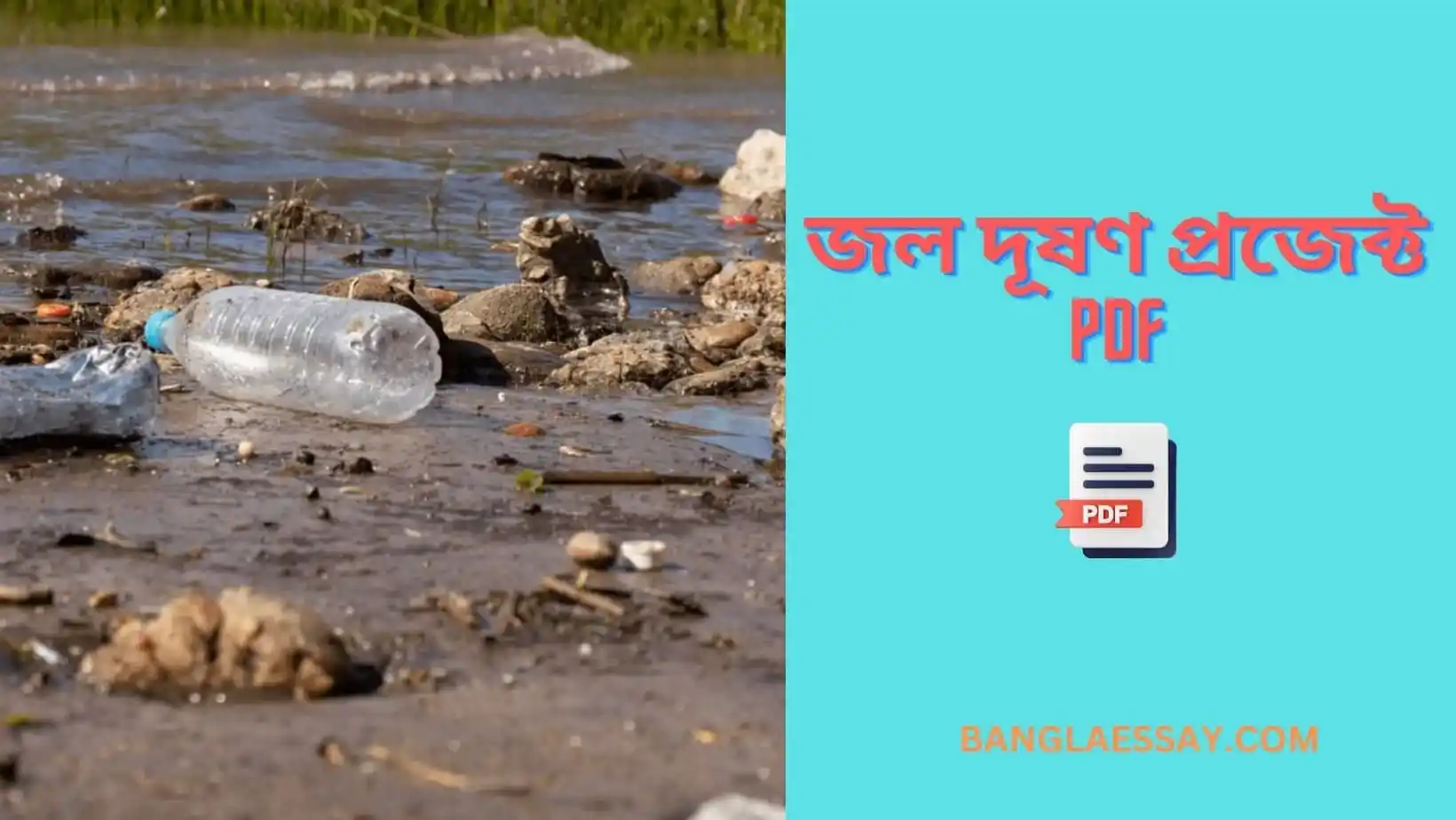 জল দূষণ প্রজেক্ট pdf | Water Pollution Project PDF